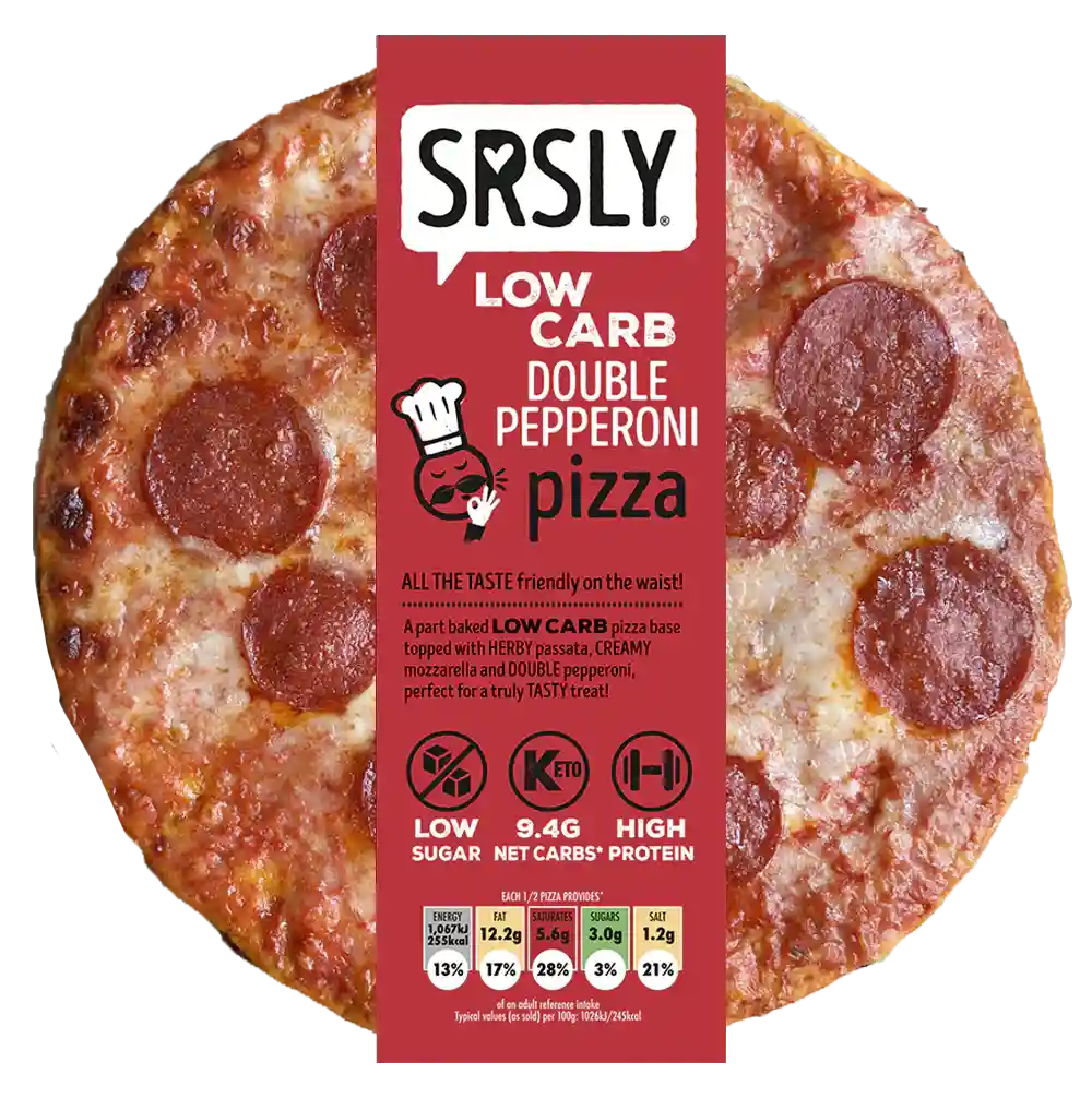 SRSLY Low Carb Double Pepperoni Pizza